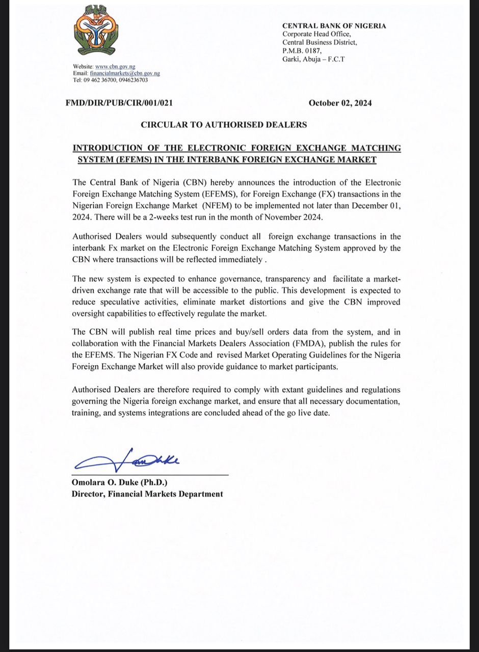 CBN Takes Fresh Step to Increase the Value of the Naira Against the ...